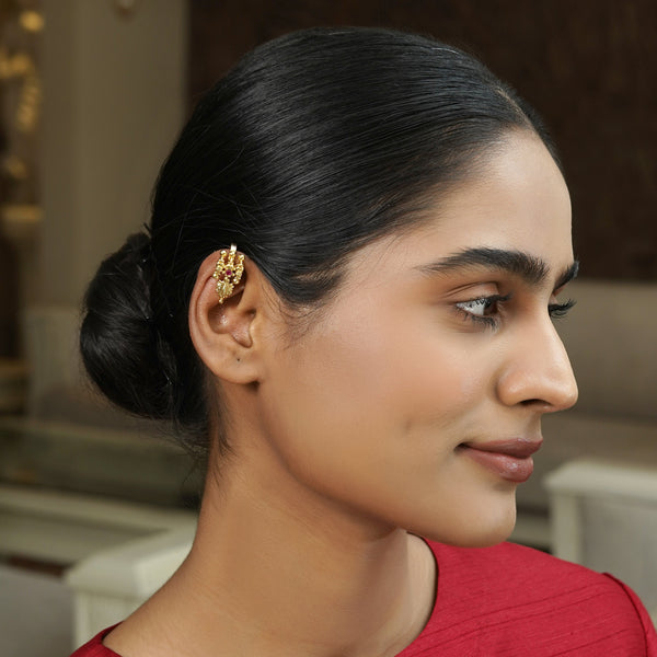 Nova 22k Gold Plated South Earcuff – Art Karat Global