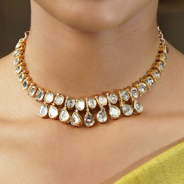 Gemstone Darsha 22k Gold Plated Necklace Set – Art Karat Global