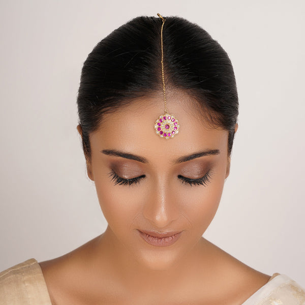 22k Gold Plated Divyam Raveya Tikka – Art Karat Global